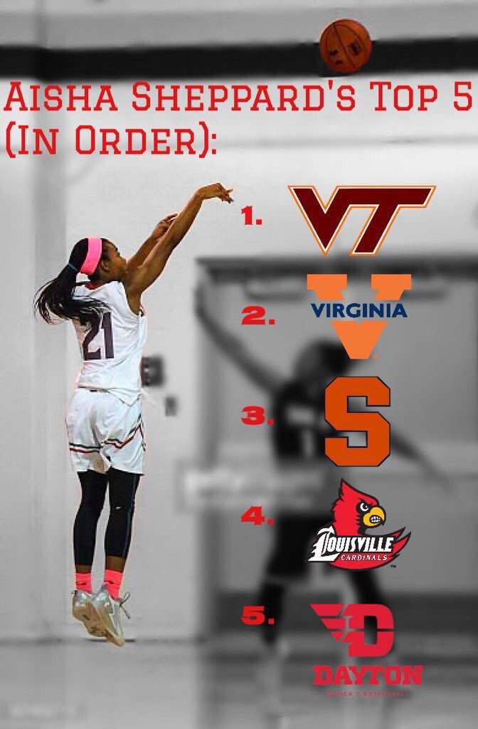 St. John’s Aisha Sheppard list top five schools – Inside The Locker Room